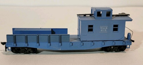 Athearn HO Scale Wabash Work Caboose in Box WAB #615 Model Train Blue ...