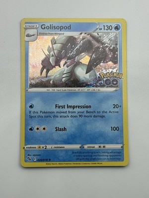 Pokémon TCG Golisopod Holo Rare Card Pokemon Go 026/078 | eBay