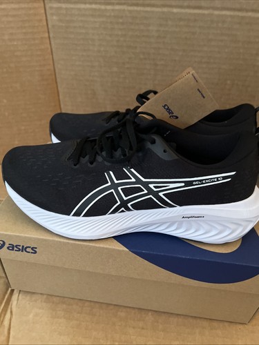 Asics Gel Excite 10 Running Shoes Sneakers Black White Men's Size 8 ...