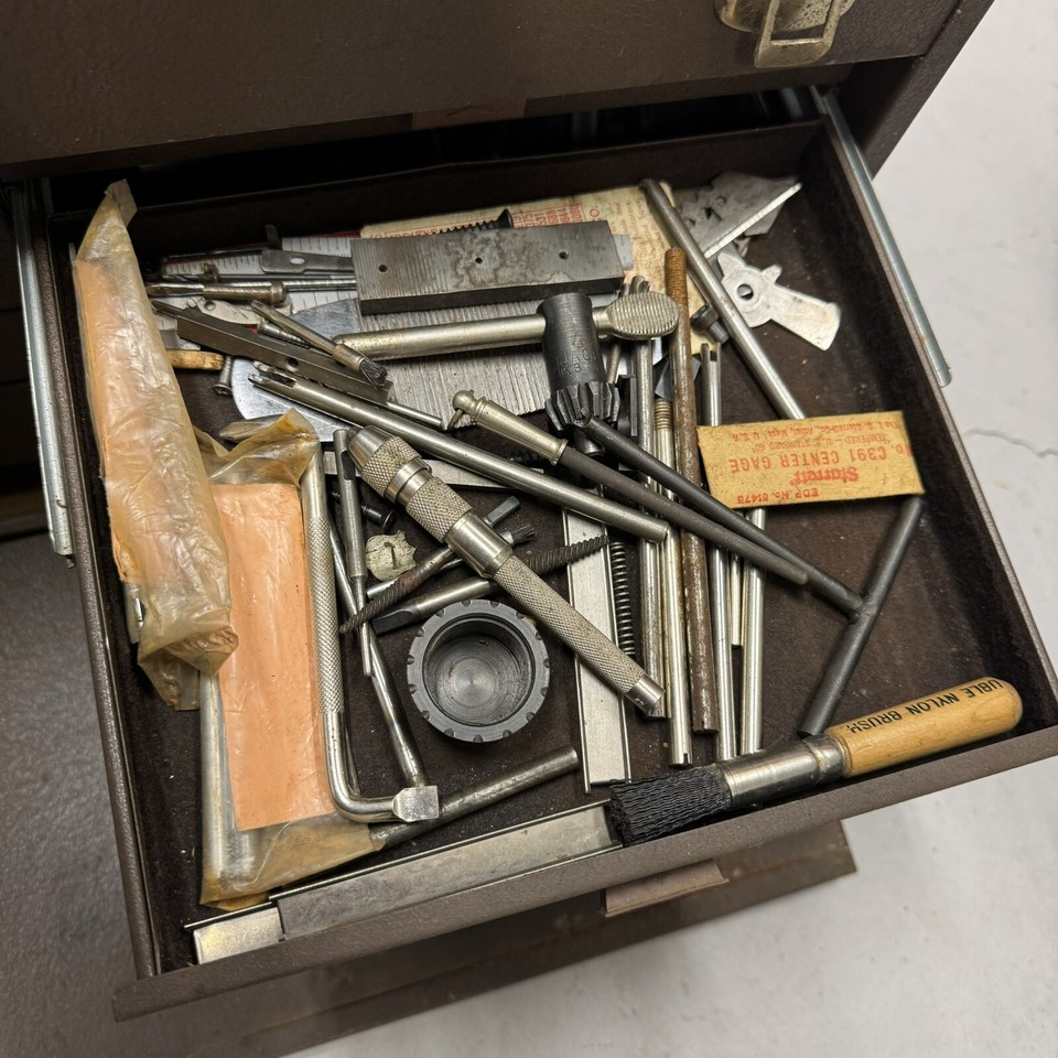 KENNEDY 7 Drawer 20” Machinists Tool Box Chest W/ KEY LOADED WITH ...