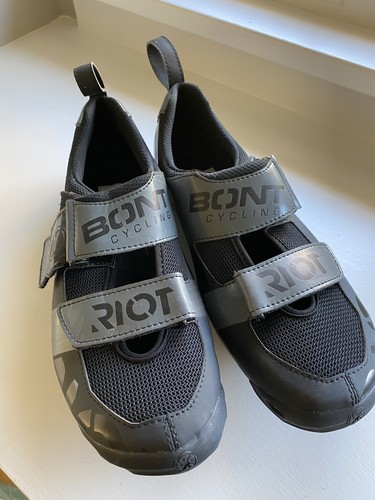 Bont Riot TR+ Triathlon Microfiber Carbon Sole Shoes Size 46.5 US 11.5 ...