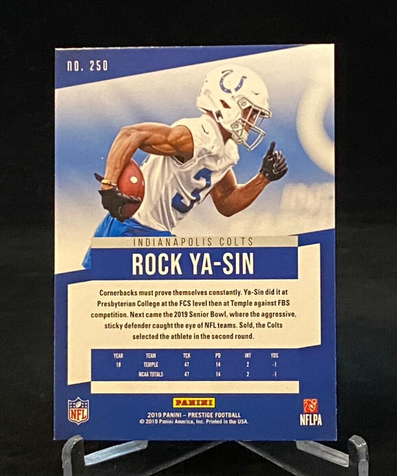2019 Prestige Xtra Points Green #250 Rookie Rock Ya-Sin Indianapolis ...