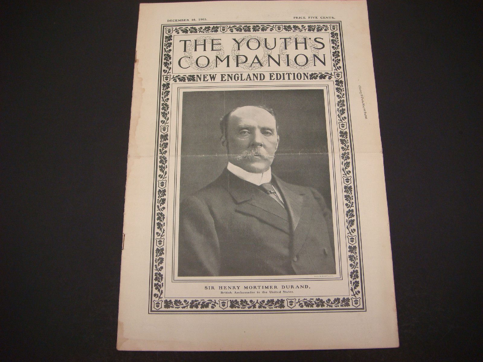 The Youth's Companion, December 10,1903, Sir Henry Mortimer Durand ...