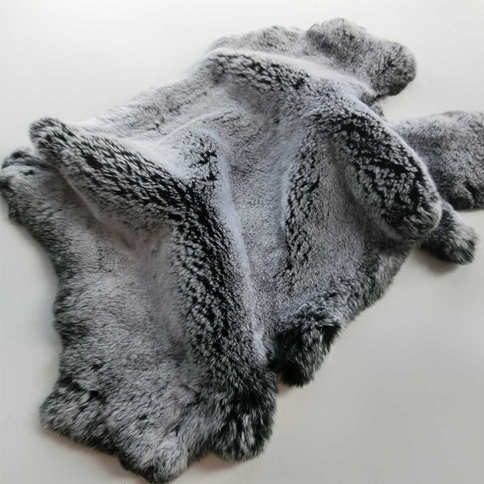 Genuine Rex Rabbit Skin Pelts Fur Hide Tanned Leather Craft Skin DIY ...