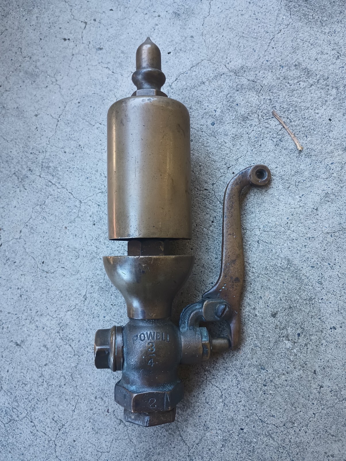 1 1/2" Diameter Powell Steam Whistle With Built In Valve Traction ...