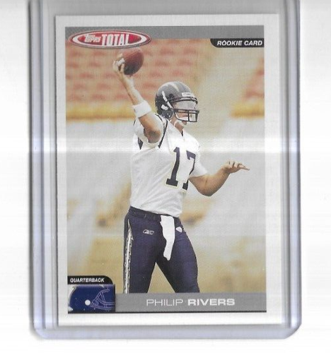 2004 Topps Total Football #331 Philip Rivers San Diego Chargers Rookie ...