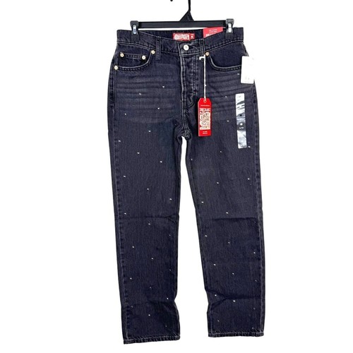 Lucky Brand NEW Legend 90s Loose High Rise Grey Studded Button Fly ...