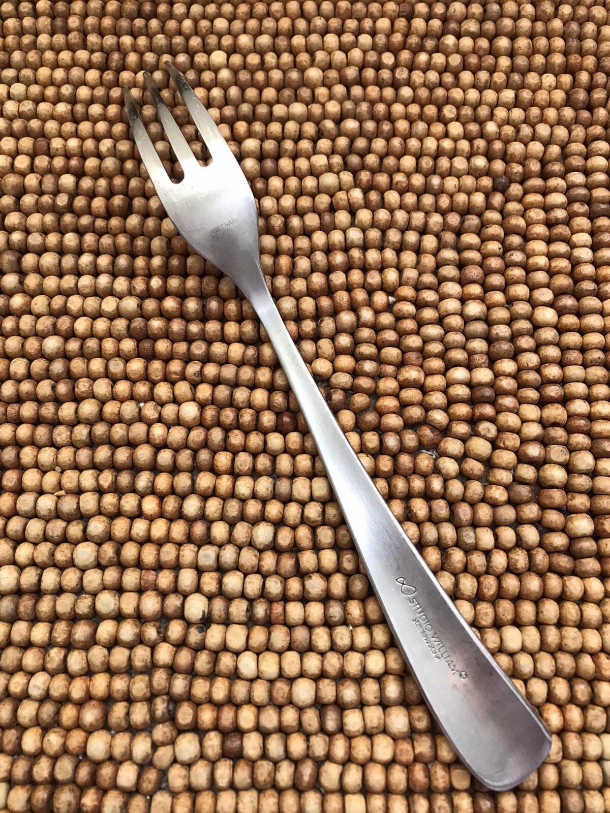 Studio William Stainless LARCH SATIN Plain Curved Tip DINNER FORK 8.25 ...
