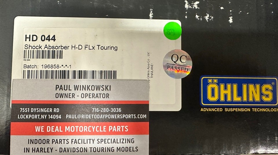 2014-2024 Harley-Davidson Touring Bagger Ohlins HD044 Rear Shocks Set ...