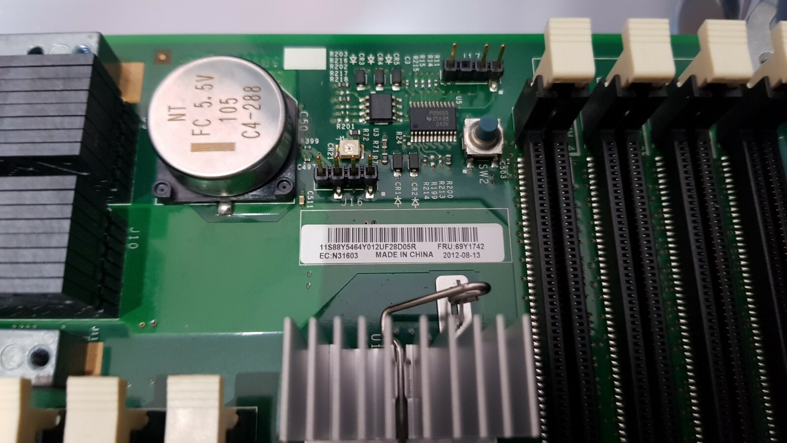 IBM X3850/X3950 X5 TYPE 7143 + 7191 MEMORY CARD RISER/EXPANSION BOARD ...