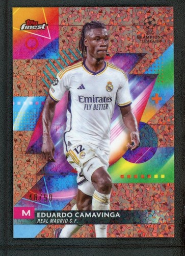 2024 EDUARDO CAMAVINGA 48/50 TOPPS FINEST UEFA CHAMPIONS LEAGUE MINI ...