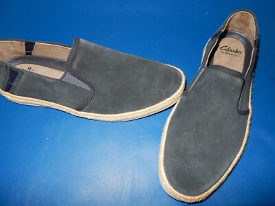 NWOB Clarks 'Somerset' Navy Suede Loafers - 8 M | eBay