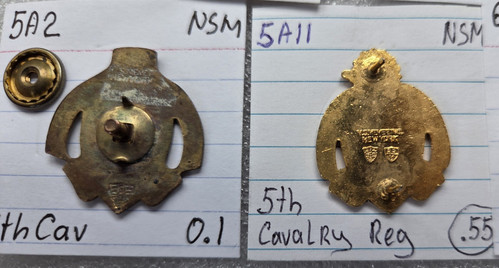 Lot of 10 Armor/Cavalry Di Dui Unit Crest Insignia pins. | eBay