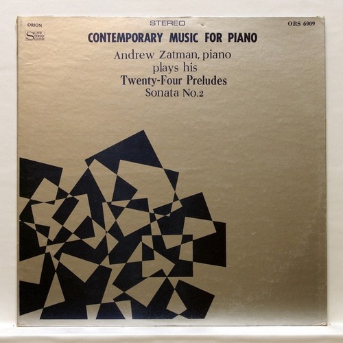 ANDREW ZATMAN plays ZATMAN 24 preludes, sonata no.2 ORION LP NM | eBay