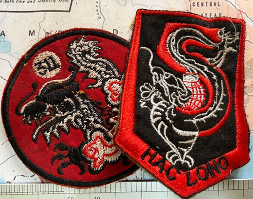 1 patch plus 1 , ARVN 5th Marine Infantry Battalion hac long , black ...