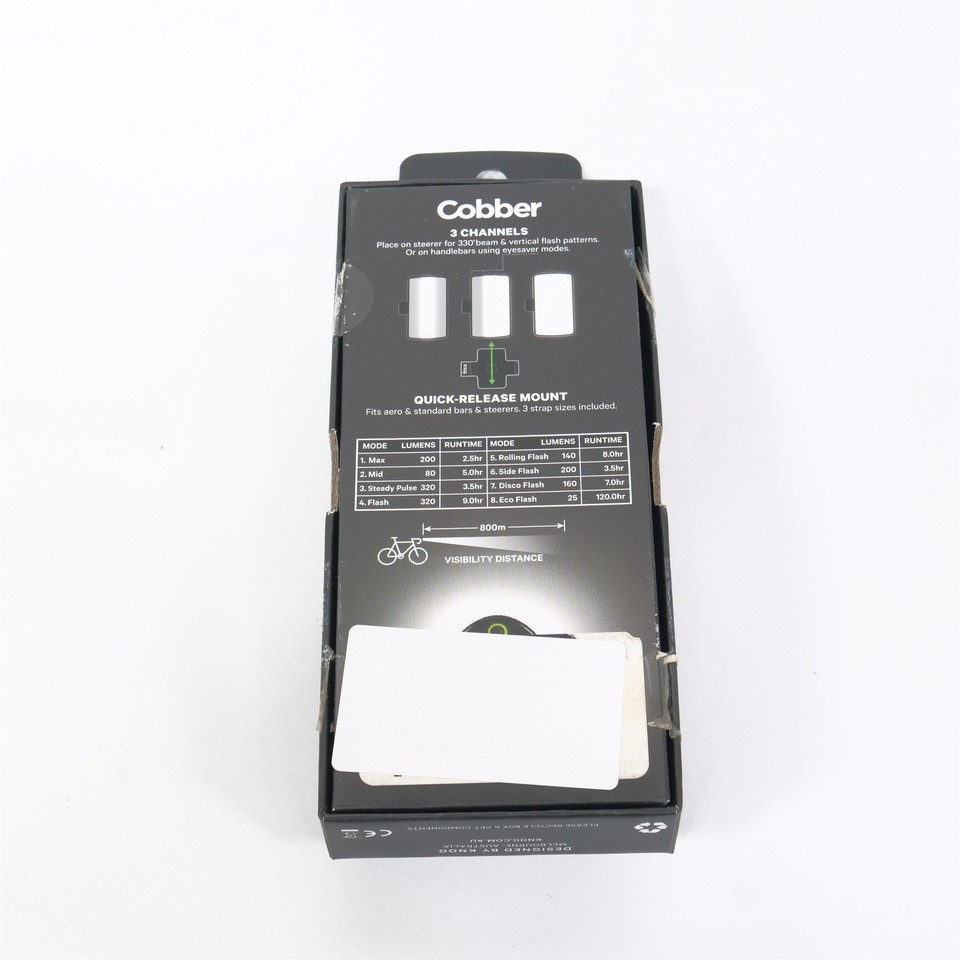 Knog Cobber Mid Front Light LED 320 Lumens 330° Rechargeable Bike | eBay