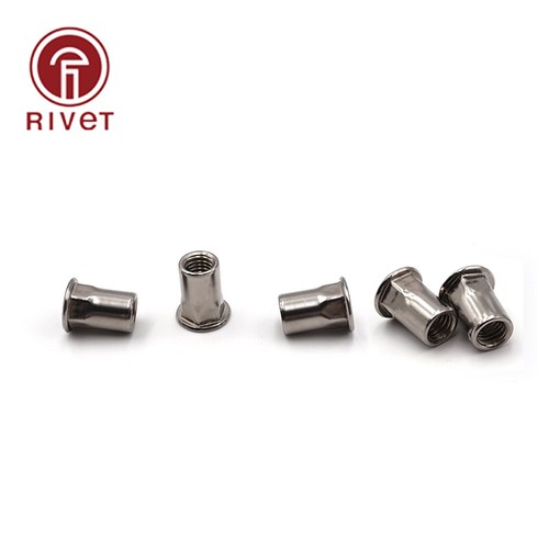 Stainless Steel Rivnut Flat Head Half Hexagon Riveted Nuts Cap Rivet ...