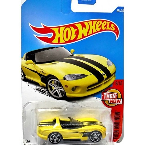 MATTEL HOT WHEELS DVB06 THEN AND NOW 9/10 DODGE VIPER RT/10 YELLOW LONG ...