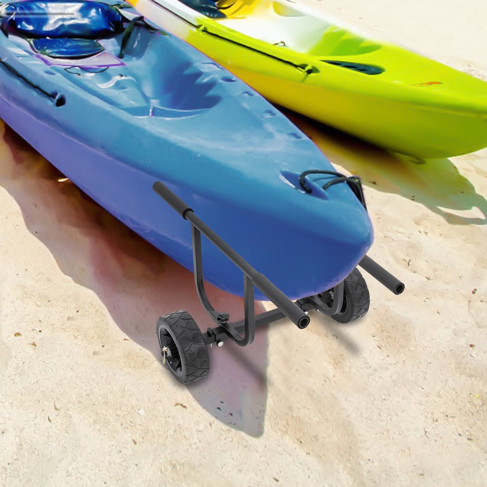 Kayak Canoe Boat Carrier Rack Dolly Trailer Trolley Transport Cart ...