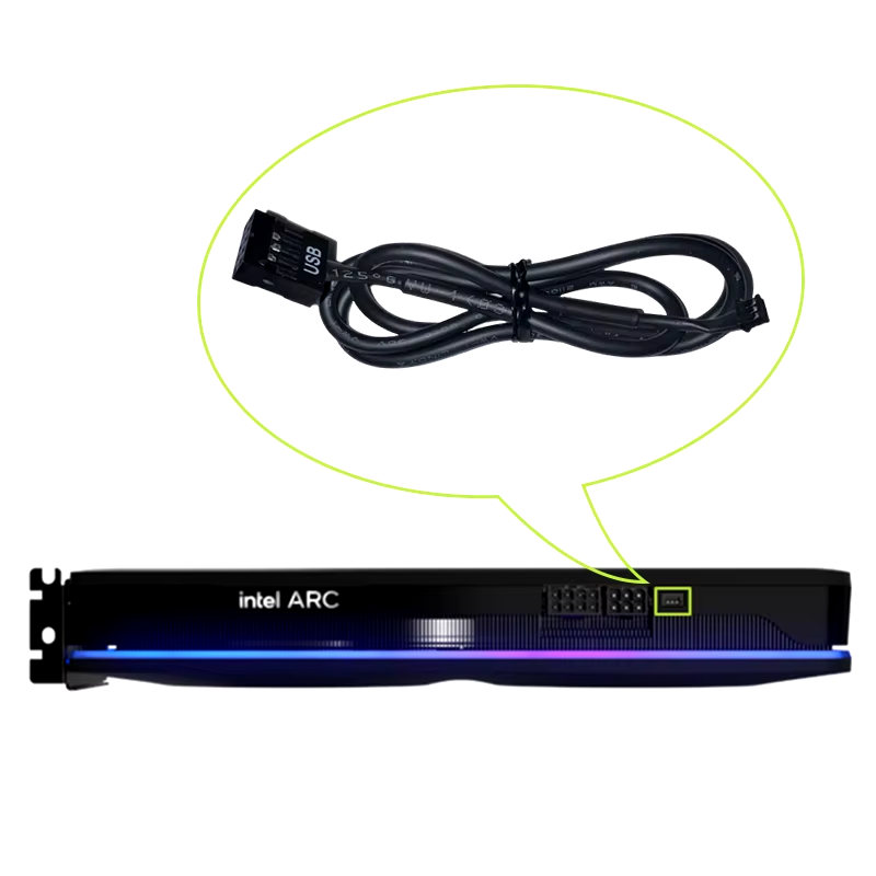 Intel Arc A770 LE (Limited Edition) 3-Pin to USB Connector RGB Cable | eBay