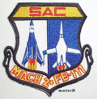 USAF `SAC MACH 2 FB-111` Aircraft Cloth Badge / Patch (F111- 6) | eBay UK