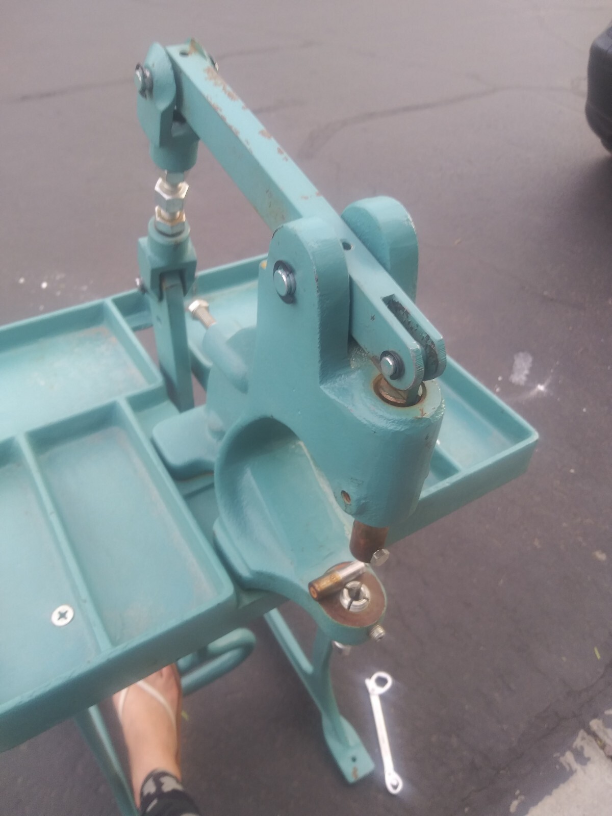 Vintage Wonderful Working Condition Heavy Duty Foot Stamping Kick Press ...