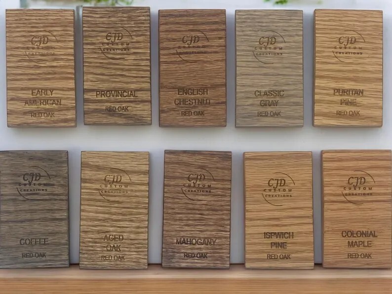 Stain Samples MinWax Stain Samples Contractor Pack Red Oak - FREE ...