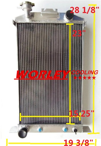 5 Row Aluminum Radiator for 1937 1938 1939 Ford Cars W/302 5L SB V8 ...