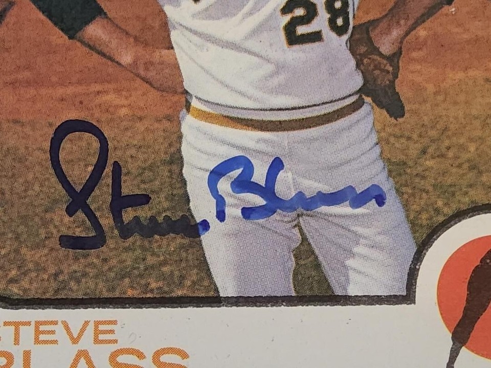 PITTSBURGH PIRATES STEVE BLASS 1973 TOPPS Baseball Signed PSA 1971 ...