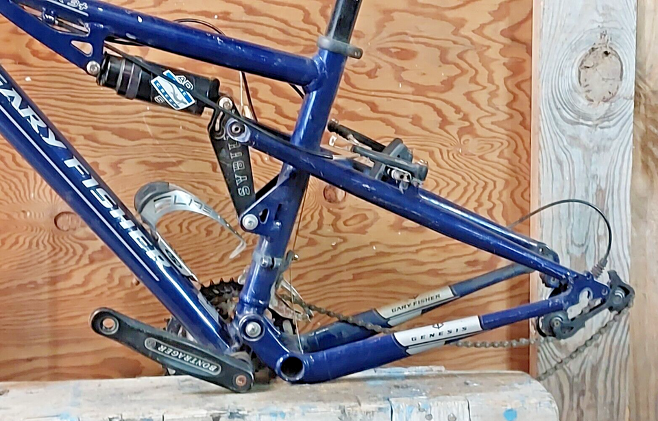 2003 Gary Fisher Sugar 3+ FS MTB Bike Frame 15" Small Softtail Full ...
