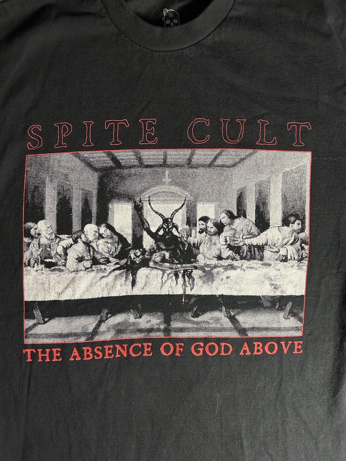 Spite Cult The Absence Of God Above Last Supper Medium T Shirt Death ...
