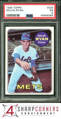 1969 TOPPS #533 NOLAN RYAN METS HOF PSA 5 | eBay