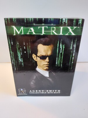 Matrix AGENT SMITH Mini-Bust Collectible Gentle Giant New FREESHIP FROM ...