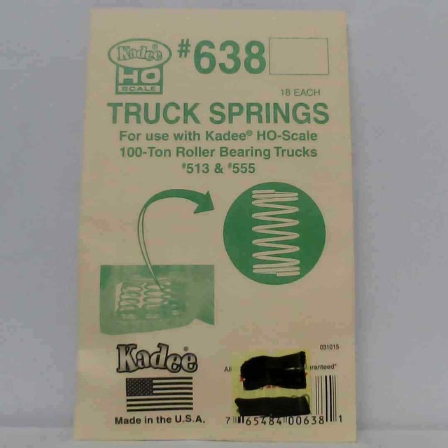 Kadee 638 HO-Scale Truck Springs (18) for #513 Roller Bearing Trucks ...