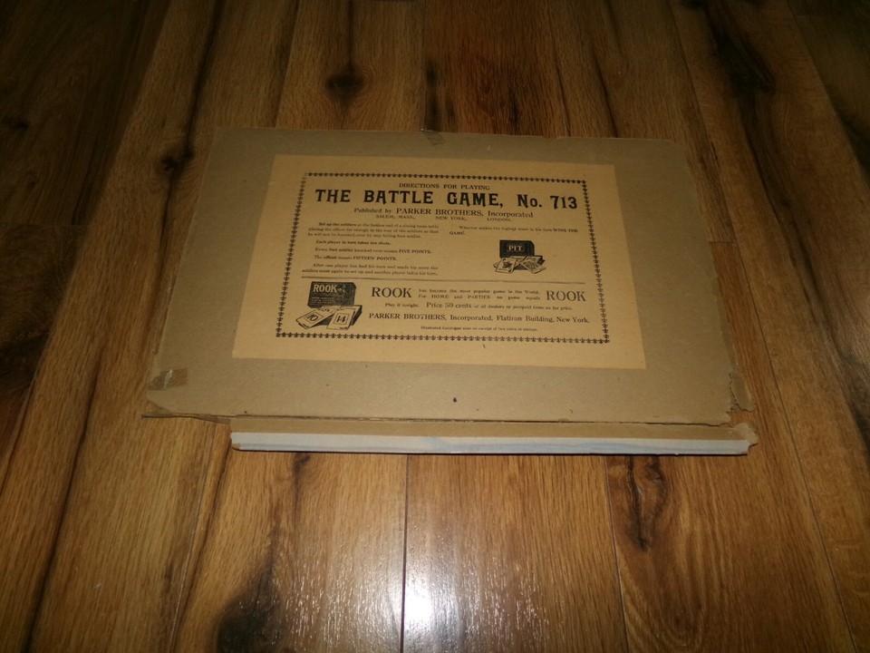 Antique VTG 1900's Parker Brothers The Battle Game #713 War Board Rare ...