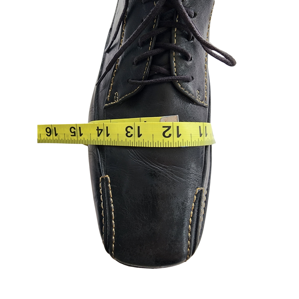 Sandro Moscoloni Anatomic Gel Black Leather Oxford Derby Shoes Square ...