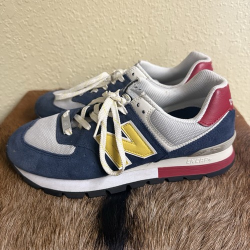 New Balance 574 Rugged Mens 9 Lifestyle Shoes ML574DVR Blue Red Yellow ...