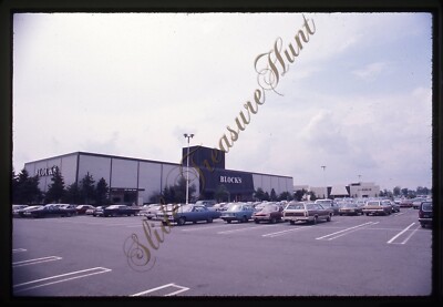 Indianapolis Mall Blocks Store Parking Lot Cars Billboard Sign 1970s ...
