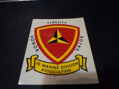 STICKER U.S. 3rd Marine Division Emblem 3 INCH NEW | eBay