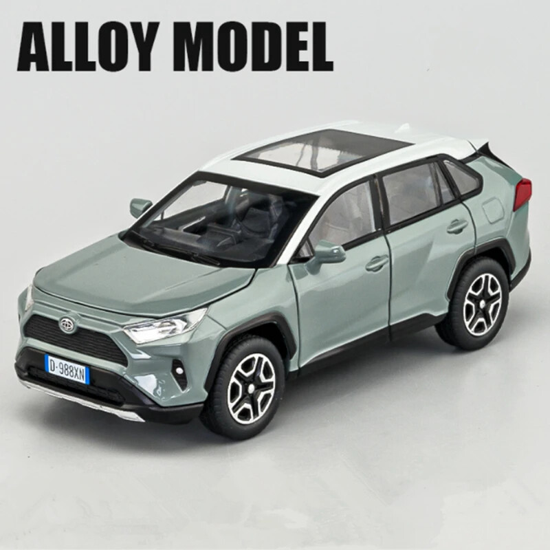 1:32 Toyota RAV4 SUV Alloy Car Model Diecast Toy Vehicle Sound Light ...