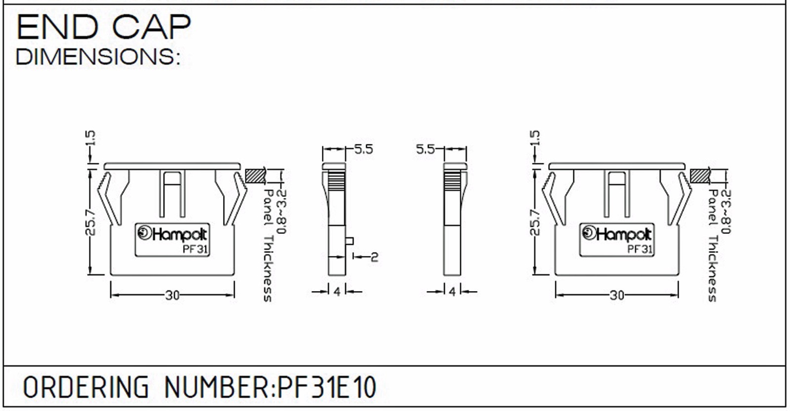 20pair Plastic L & R Cap Covers PF31E10 for Pushwheel BCD Switch PF31 ...