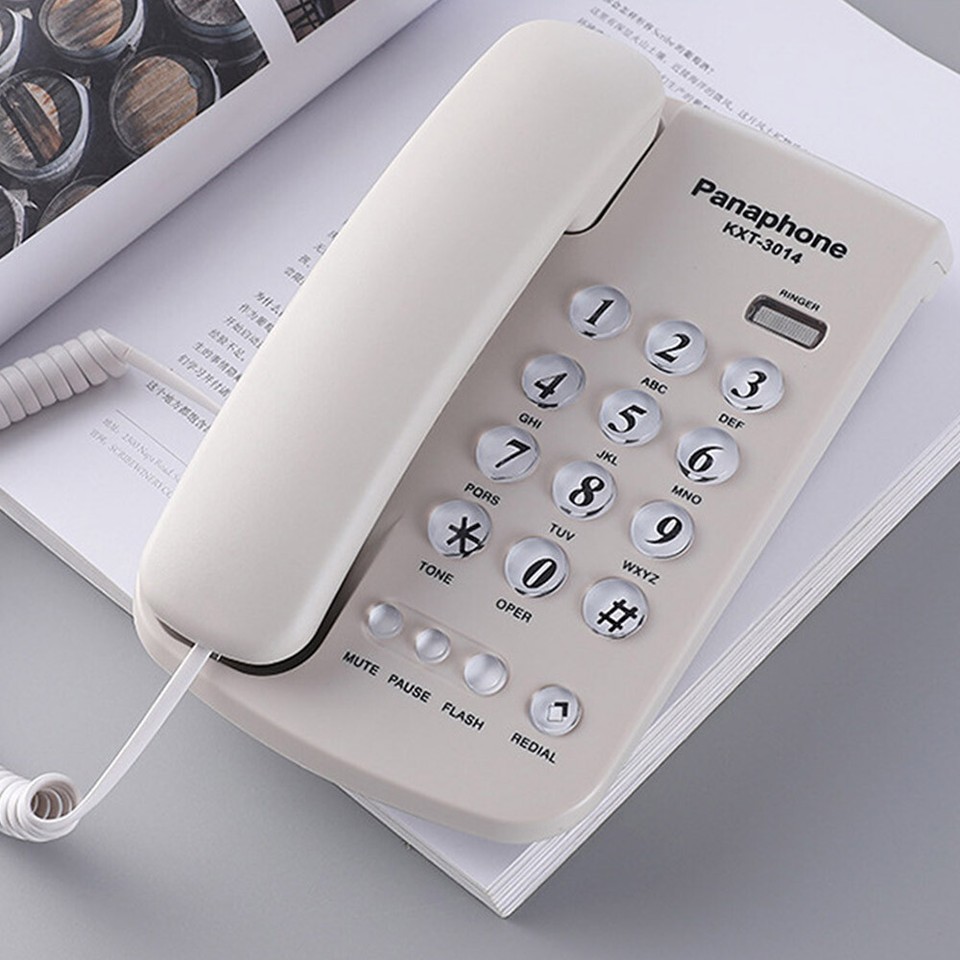 Wall Mounted Corded Phone Landline House Phones Wired Telephone Home ...