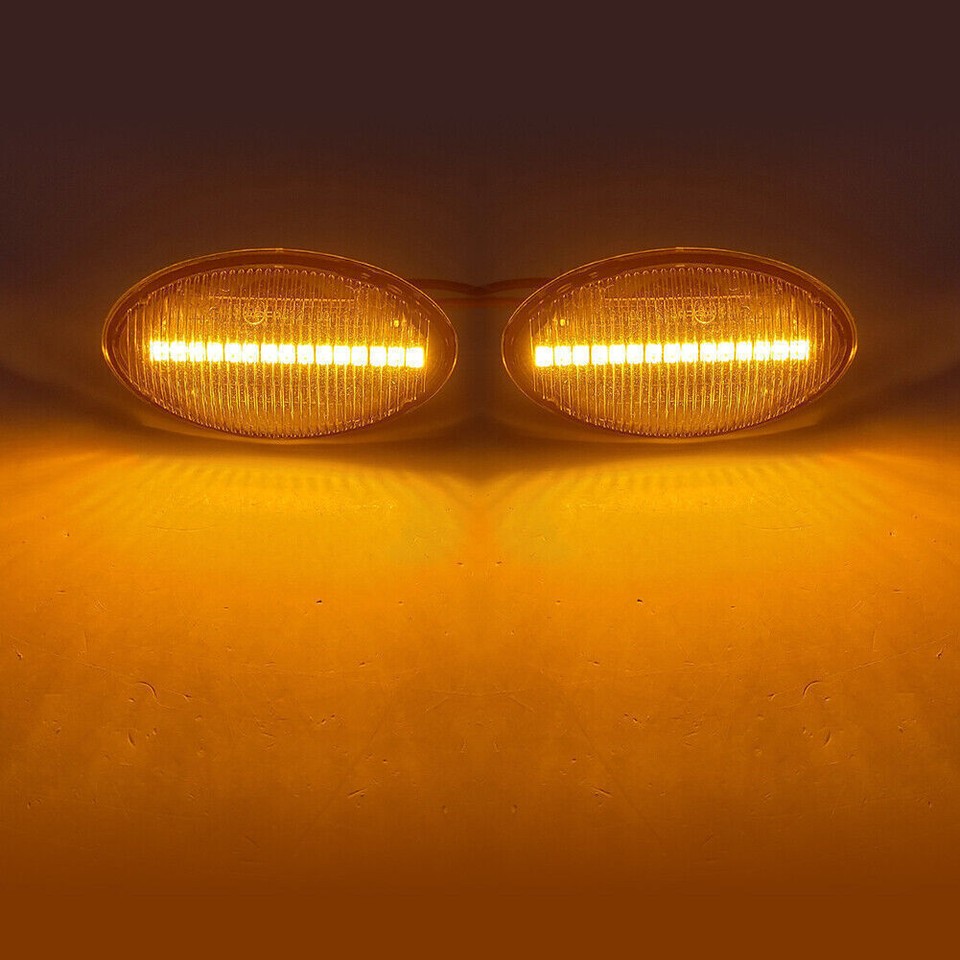 Dynamic LED Clear Side Marker Indicator Signal Lamp For Mini Cooper R50 ...