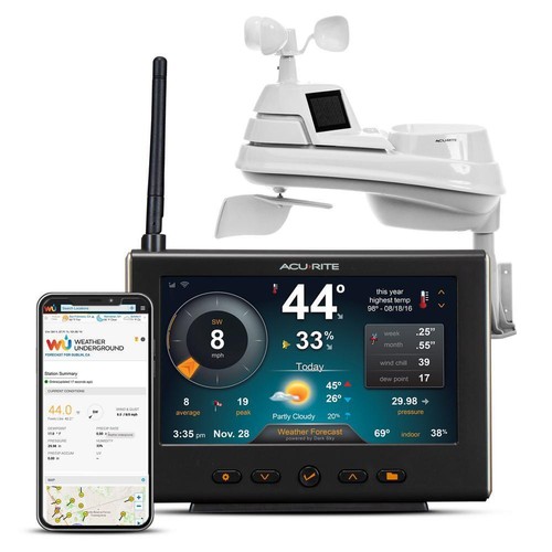 AcuRite 5-in-1 Wireless HD Home Weather Station w/ Wi-Fi + Built-In ...