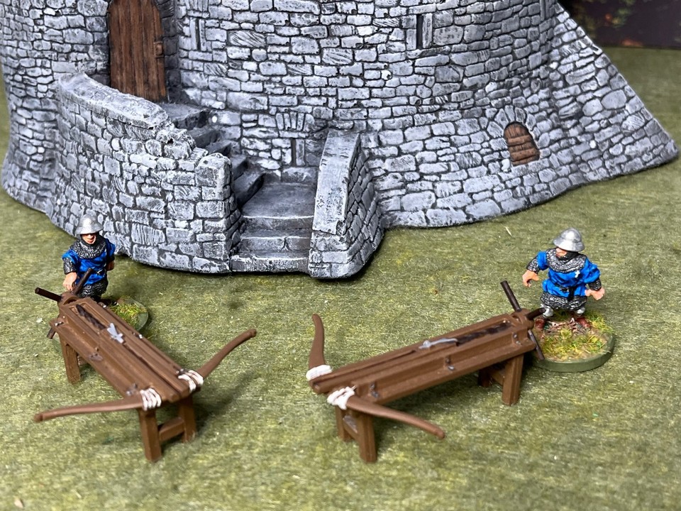 25MM Medieval Knights Normans Norsemen Castle Tower painted and based ...