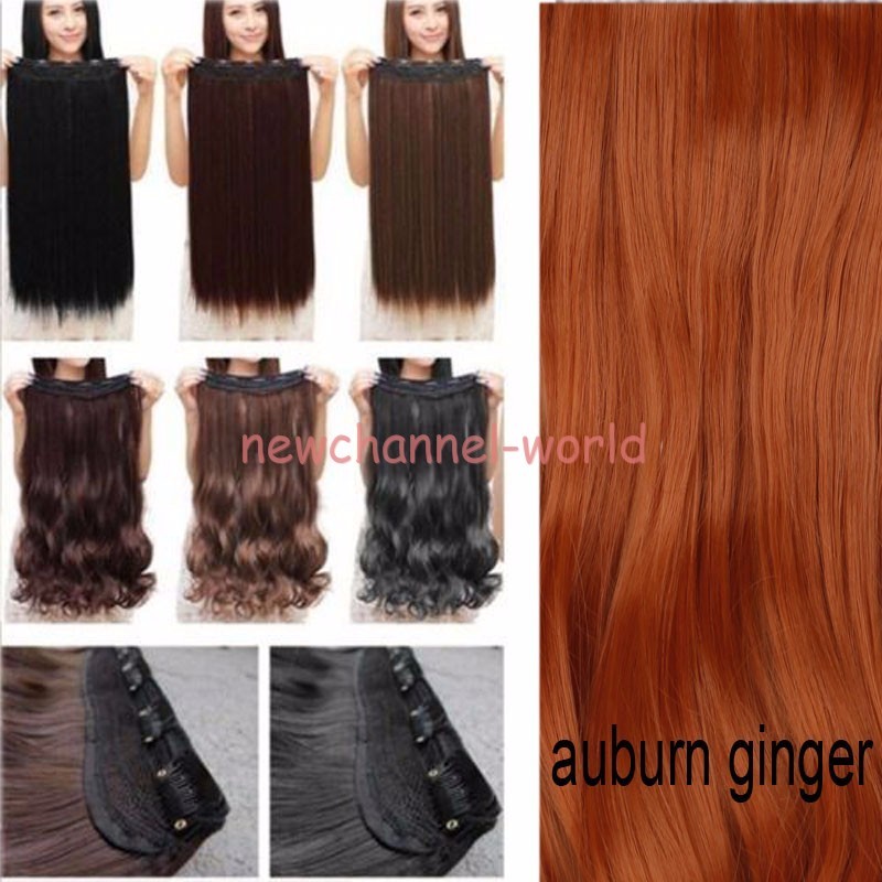 Real AS Human Hair Clip In Human Hair Extensions One Piece Half Full ...