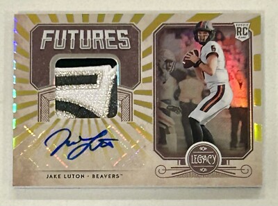 2020 LEGACY JAKE LUTON GOLD ROOKIE AUTO LOGO PATCH RPA 06/10 JERSEY ...