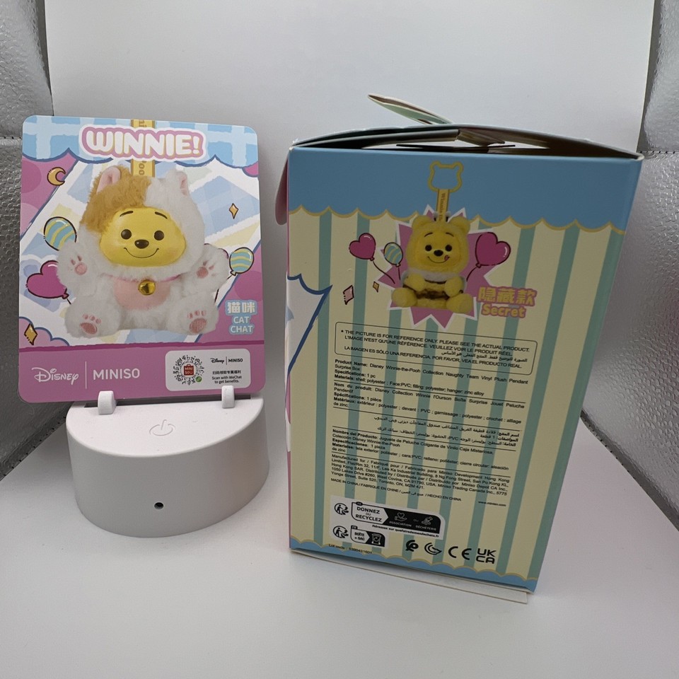 Miniso Disney Winnie the Pooh Blind Box Plush CAT CHAT Confirmed | eBay