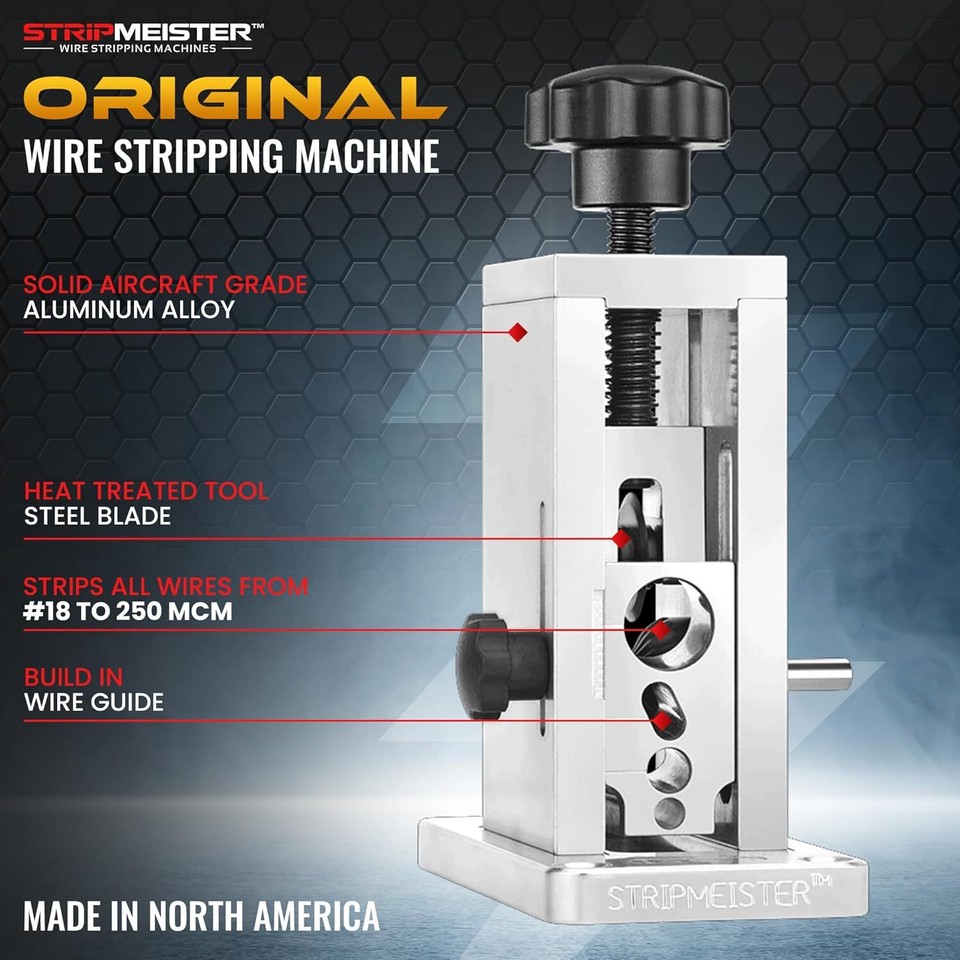 Original Drill-Powered Wire Stripper Machine - Manual Wire Stripping ...