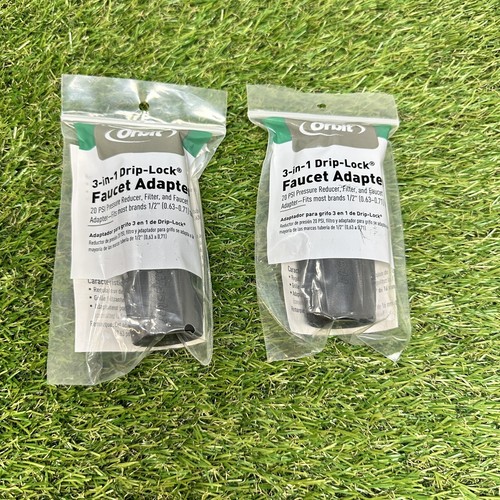 Lot of 2 Orbit 67738 3-In-1 Drip Lock Faucet Adapter Irrigation Adapter ...